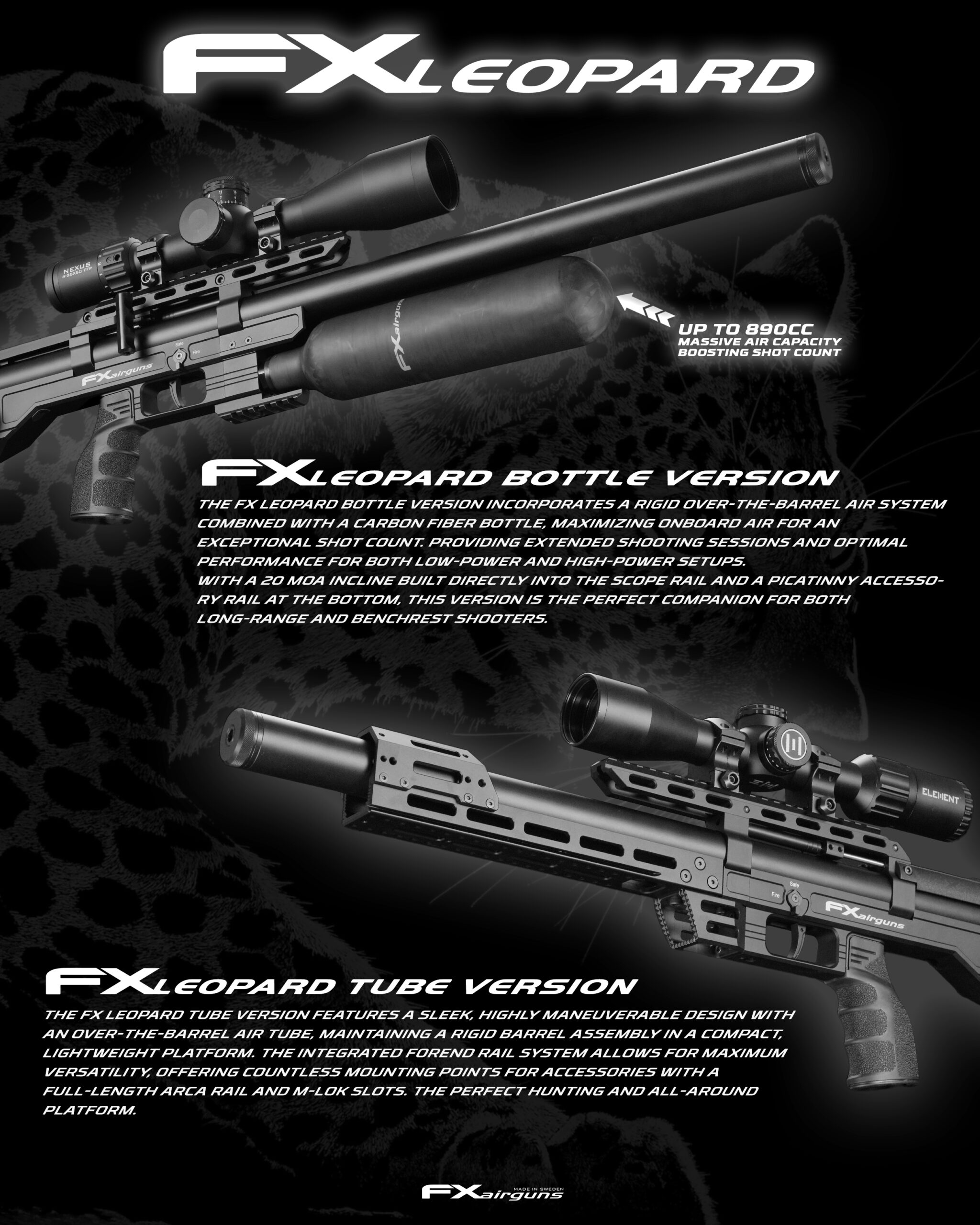 FX Leopard botella sniper .22 700 mm – Airguns